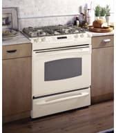 GE JGS968KHCC 30 Inch Slide-In Gas Range: Bisque