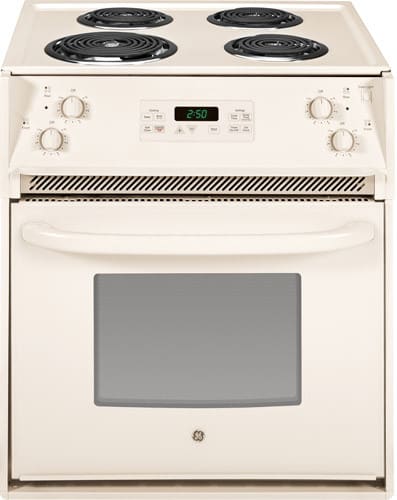 GE JM250DFCC 27 Inch Drop-in Electric Range with 4 Coil Elements, 3.0 ...
