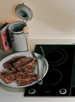 Miele KM400 11 3/8 Inch CombiSet Electric Double Burner Cooktop with ...