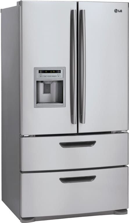LG LMX25964ST 24.7 cu. ft. 4 Door French Door Refrigerator with 4 Spill ...