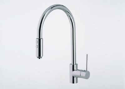 Rohl LS57LSTN Single Lever Pull-Down Kitchen Faucet with 20 Inch Hose ...