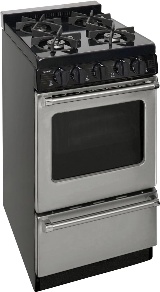 Premier P20B3102P 20 Inch Freestanding Gas Range with 4 Sealed Burners ...