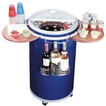 Summit PCC50RED 21 Inch Round Beverage Cooler with 72 Cans Capacity ...