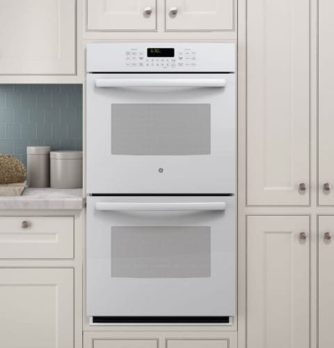 GE PK7500DFWW 27 Inch Double Electric Wall Oven with 4.3 cu. ft. Total ...