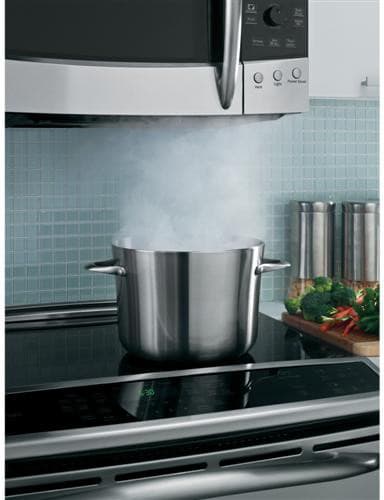 GE PVM2170DRWW 2.1 cu. ft. Over-the-Range Microwave Oven with 400 CFM ...