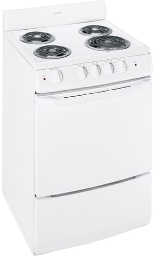 Hotpoint RA724KWH 24 Inch Freestanding Electric Range with 3.0 cu. ft ...