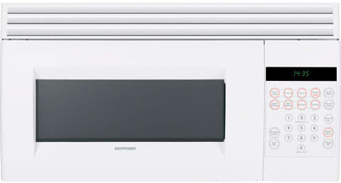 Hotpoint RVM1435WK 1.4 Cu. Ft. Over the Range Microwave Oven with 950 ...