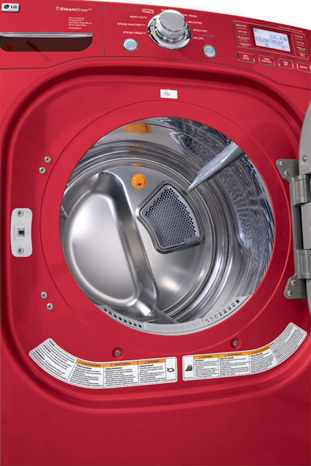 LG DLEX3001W 27 Inch Front-Load Electric Dryer with 7.4 cu. ft ...