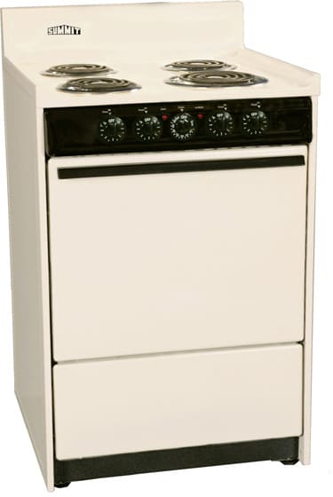 Summit SEM611C 24 Inch Freestanding Electric Range with 4 Coil Elements ...