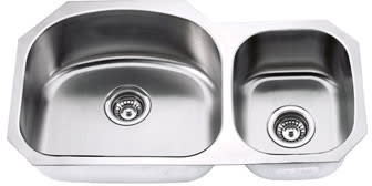 Hamat STS20611UD 37 Inch Undermount Double Bowl Stainless Steel Sink ...