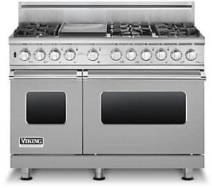 Viking VDSC5486GSS 48 Inch Pro-Style Dual-Fuel Range with 7 cu ft ...