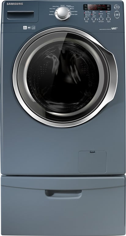 Samsung WF330ANB 27 Inch Front Load Washer with 3.7 cu. ft. Capacity, 9 ...