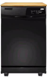 Whirlpool DP1040XTXB Full Console Dishwasher with 5 Automatic Wash ...