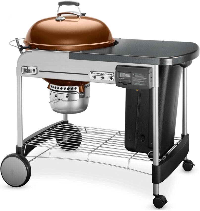 Weber 15502001 22 Inch Performer® Deluxe Charcoal Grill with 363 sq. in ...