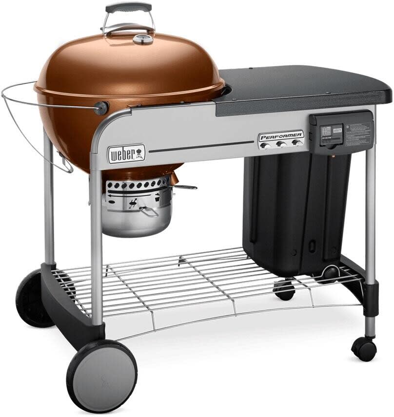 Weber 15502001 22 Inch Performer® Deluxe Charcoal Grill with 363 sq. in ...