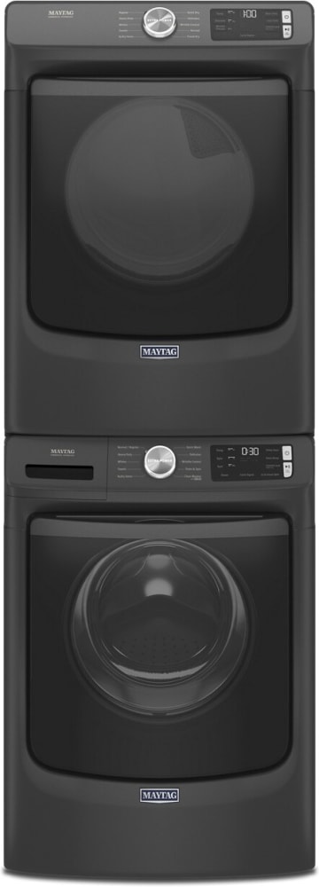 Maytag MAWADRGBK56302 Stacked Washer & Dryer Set with Front Load Washer ...