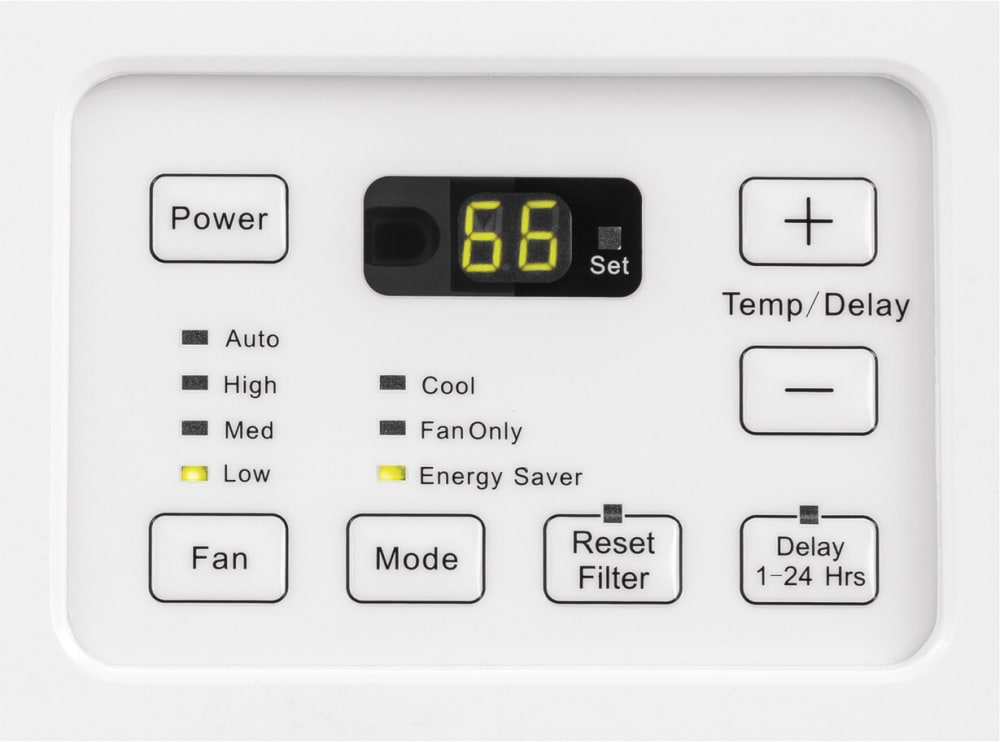 GE AEG08LZ 8,050 BTU Smart Window Air Conditioner with 3-Speed Fan ...