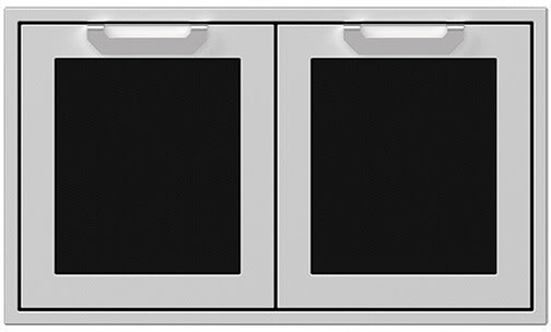 Hestan AGSD36BK 36 Inch Double Storage Doors: Stealth