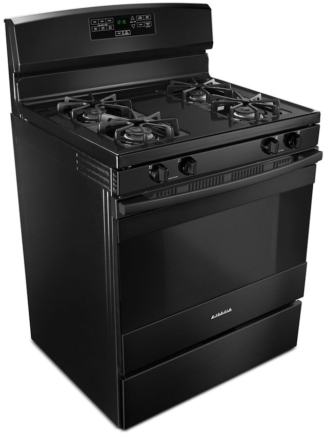 Amana AGR6303MMB 30 Inch Freestanding Gas Range with 4 Sealed Burners ...