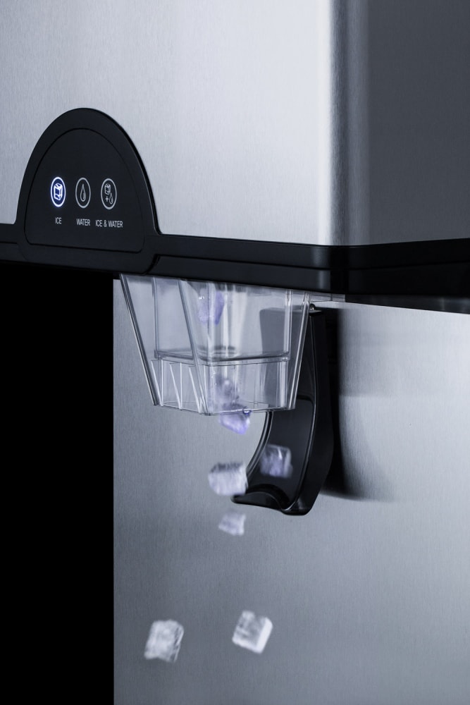 AccuCold AIWD282FLTR 17 Inch Countertop Commercial Ice and Water ...