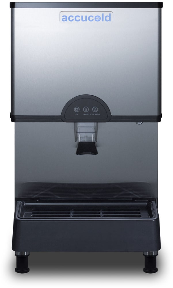 AccuCold AIWD282FLTR 17 Inch Countertop Commercial Ice and Water ...