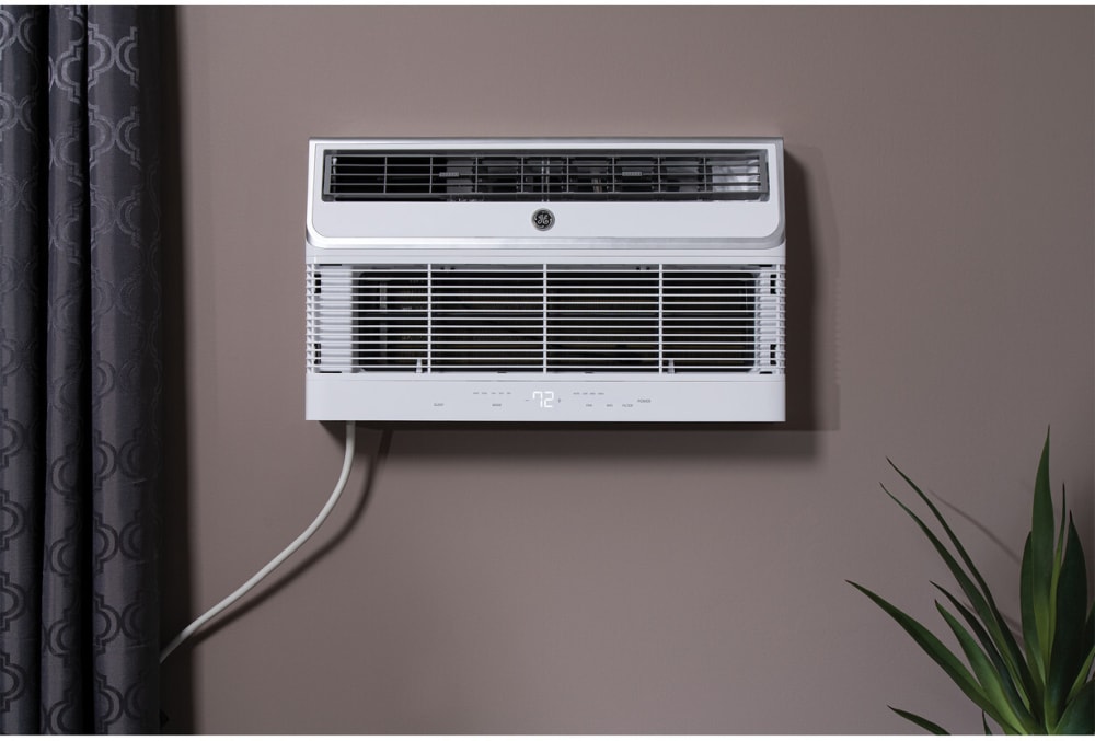 GE AJEM12DWJ 12,000 BTU Thru the Wall Smart Air Conditioner with 10,600 ...