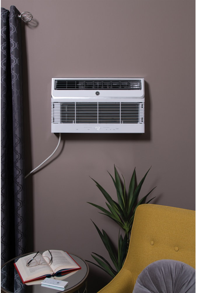 GE AJEM12DWJ 12,000 BTU Thru the Wall Smart Air Conditioner with 10,600 ...