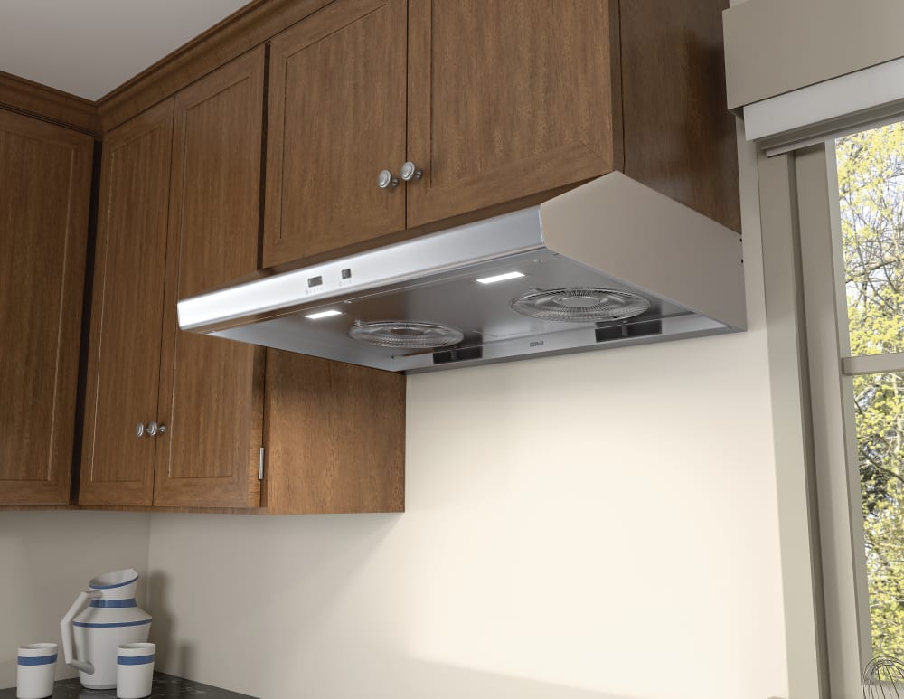 Zephyr AK6536CS 36 Inch Under Cabinet Range Hood with 3-Speed/600 CFM ...