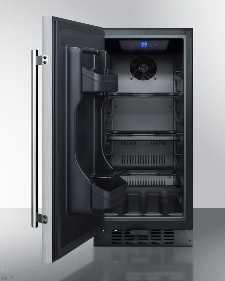 Summit ALR15BSSLHD 15 Inch Undercounter Refrigerator with Factory ...