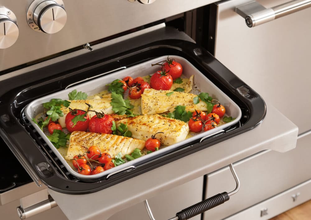 AGA AMC48DFSTB 48 Inch Freestanding Dual Fuel Range with 5 Sealed ...