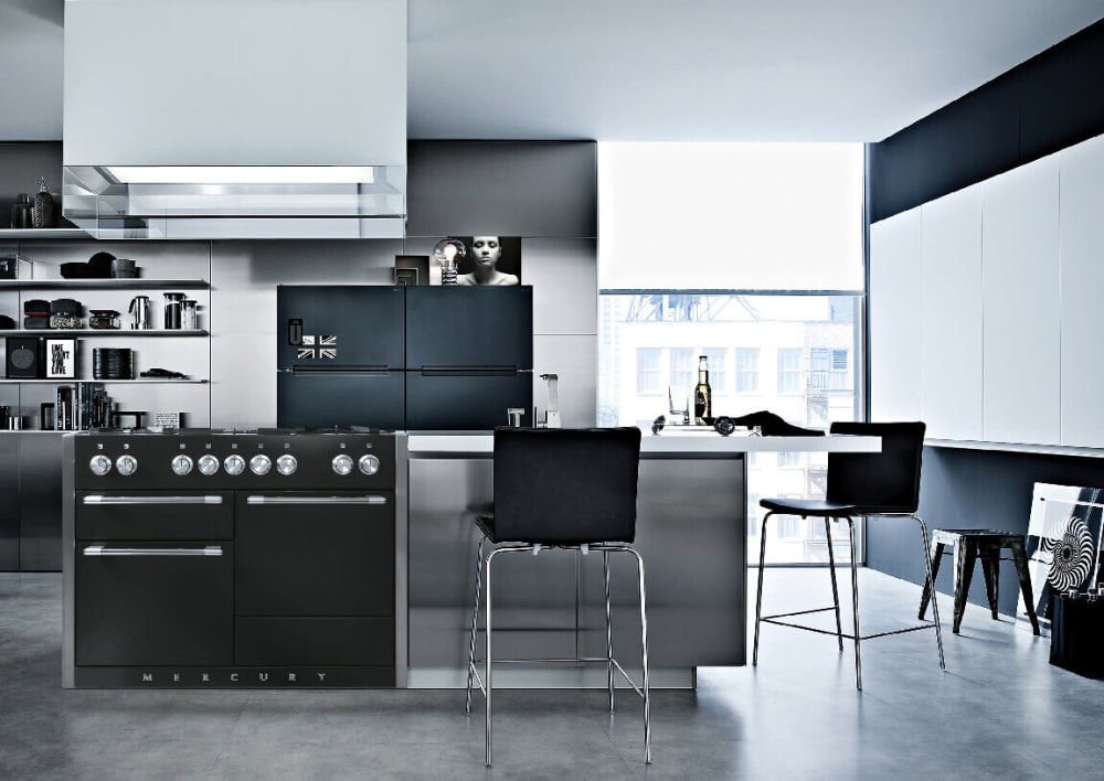 AGA AMC48DFCWG 48 Inch Freestanding Dual Fuel Range with 5 Sealed ...