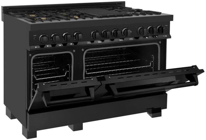 ZLINE RABBR48 48 Inch Freestanding Professional Dual Fuel Range with 6 ...