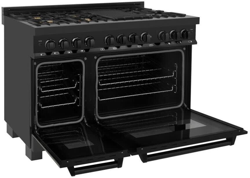 ZLINE RABBR48 48 Inch Freestanding Professional Dual Fuel Range with 6 ...
