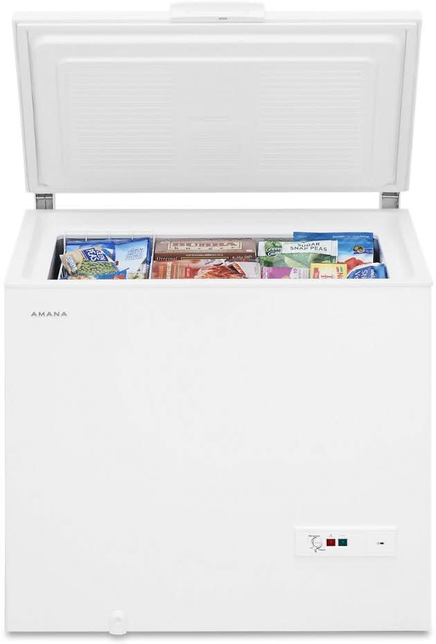 Amana AQC0902LW 40 Inch Freestanding Chest Freezer with 9 cu. ft ...