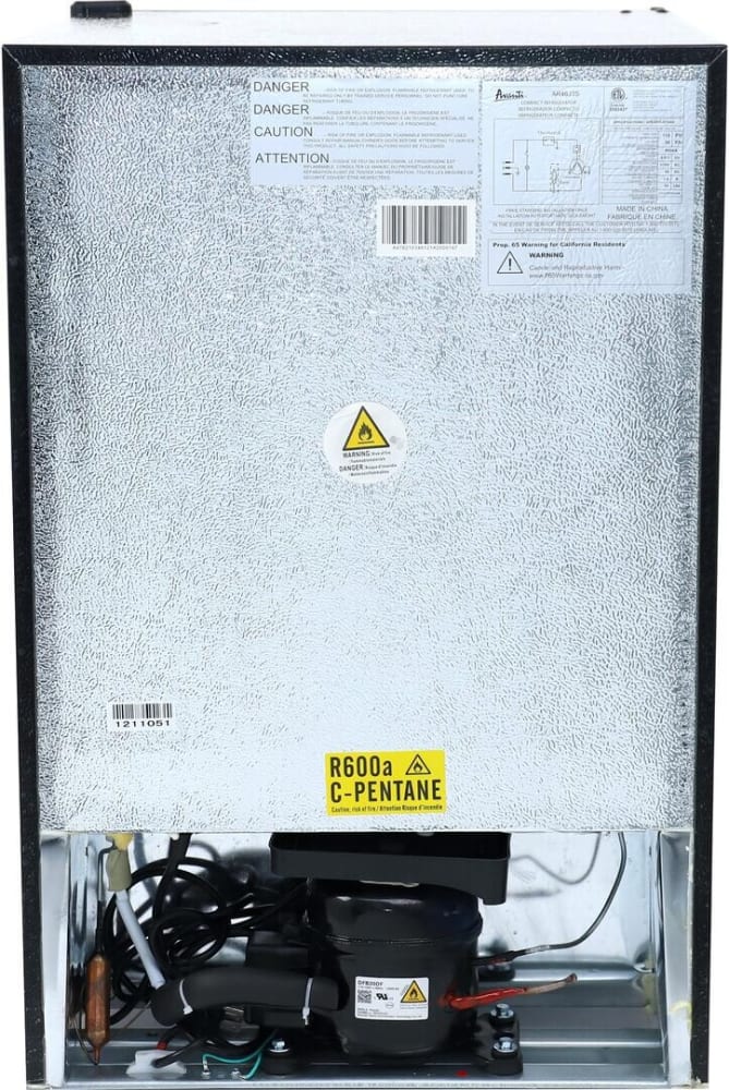 Avanti AR46J3S 21 Inch Freestanding Compact Refrigerator with 4.6 cu ...