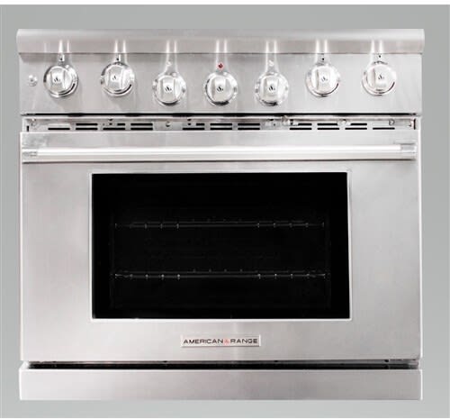 American Range ARROB364GRDFN 36 Inch Freestanding Dual Fuel Range with ...