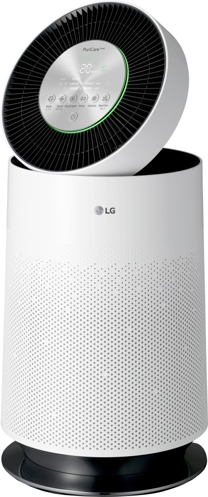 LG AS330DWR0 PuriCare Single Filter Air Purifier with 360 Purification Turbo Mode True HEPA Filter PM 1.0 Sensor ThinQ Technology LoDecibel Quiet Operation Filter Replacement Alarm and Child Lock