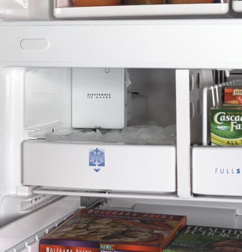 GE PDS22MFSWW 22.2 Cu. Ft. Arctica Bottom-Freezer Refrigerator with ...