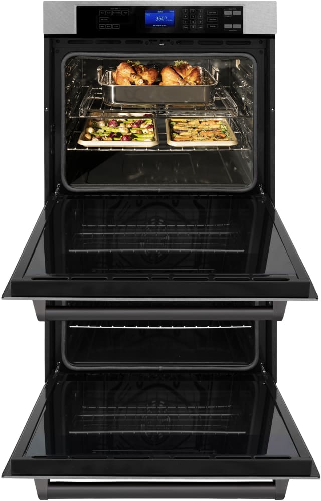 ZLINE AWDSZ30MB 30 Inch Double Electric Wall Oven with 10 cu. ft. True ...