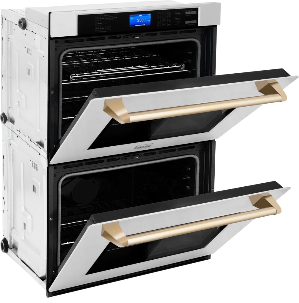ZLINE AWDZ30G 30 Inch Double Electric Wall Oven with 10 cu. ft. True ...