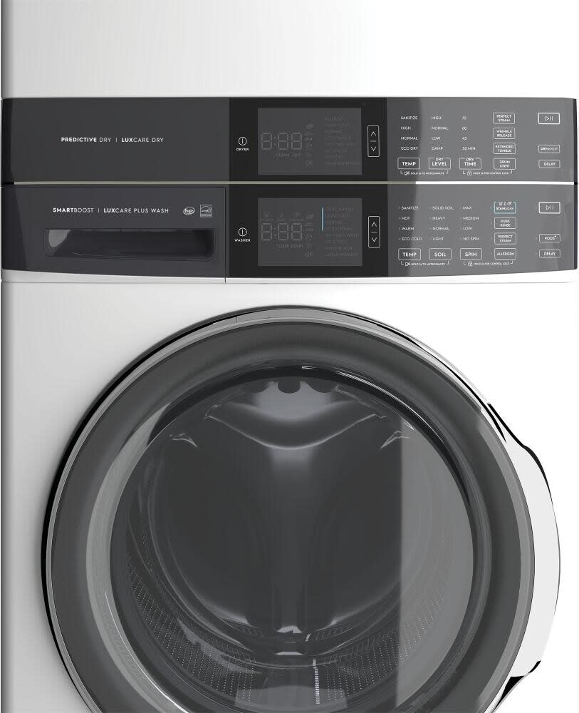 Electrolux ELTG7600AW 27 Inch Gas Stacked Laundry Tower with 4.5 cu. ft ...