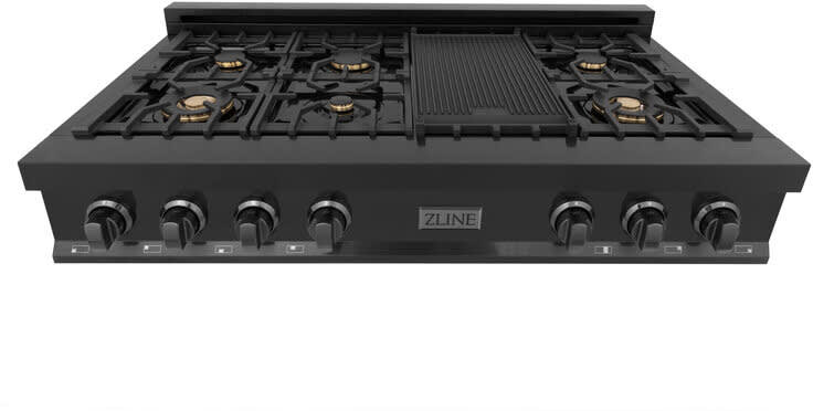 ZLINE RTBBR48 48 Inch Gas Rangetop with 7 Italian Sealed Burners ...