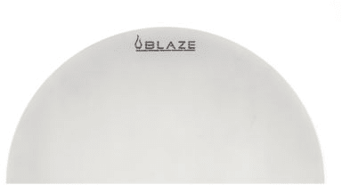 Blaze BLZKMDO9HMSSP Half Round Stainless Steel Heat Deflection Plate
