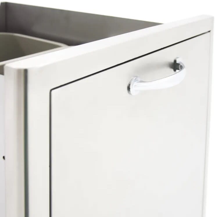 Blaze BLZTRECDRWH 20 Inch Roll-Out Double Trash/Recycle Drawer with Two ...