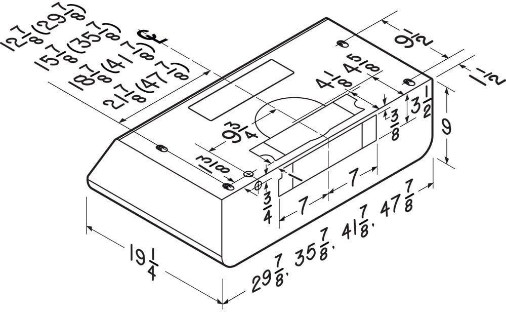 Broan BPDP136SS 36 Inch Under Cabinet Range Hood with 2-Speed/400 CFM ...
