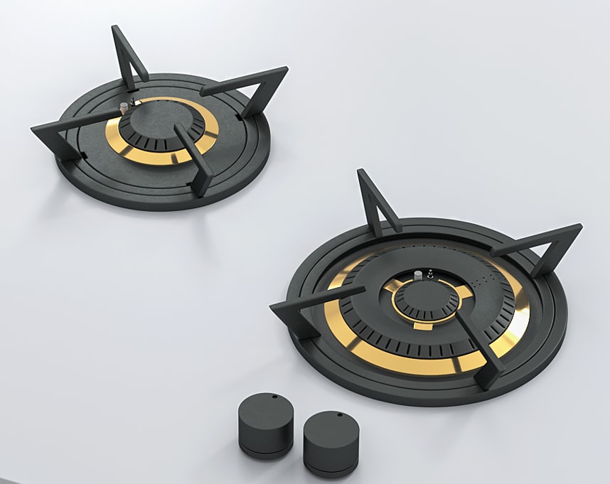 Tulip Cooking TC19511 25,150 BTU Modular Gas Cooktop with Two Sealed ...