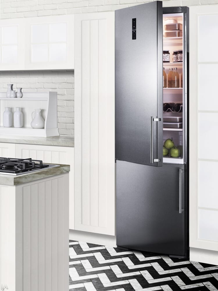 Summit FFBF181ESBILHD 24 Inch Built-in Counter Depth Bottom Freezer ...