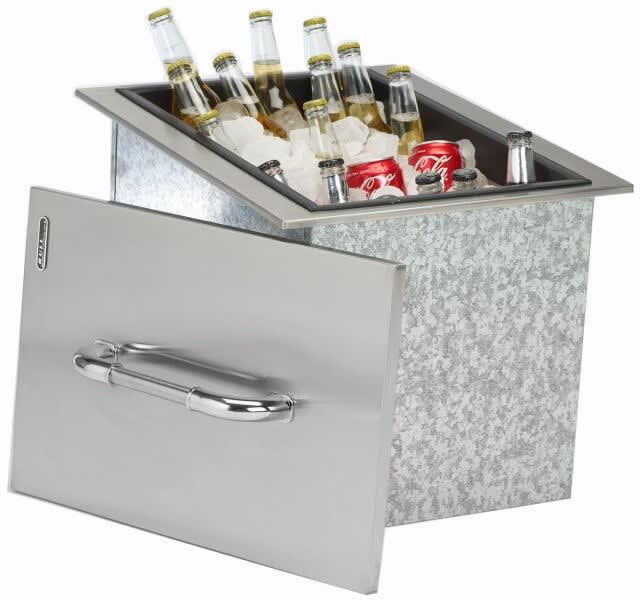 Bull 00002 Outdoor Drop-In Ice Chest with Condiment Tray and 1.5 Inch ...