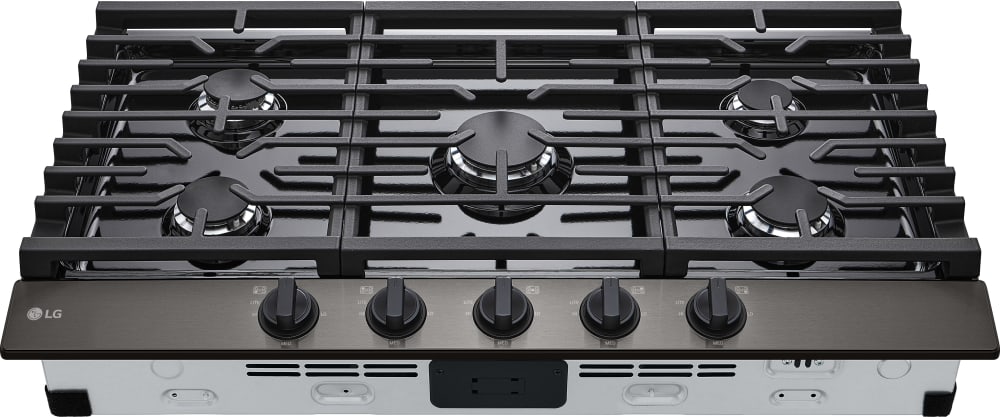 LG CBGJ3623D 36 Inch Gas Cooktop with 5 Sealed Burners, 22K BTU ...