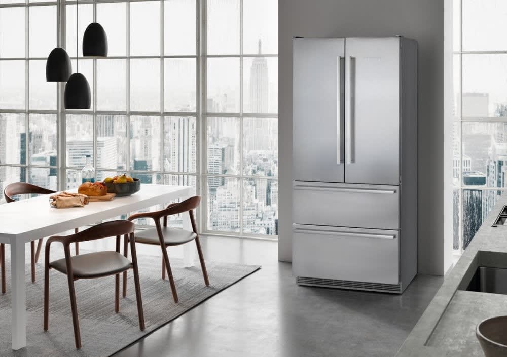Liebherr CBS2082N 36 Inch Counter Depth 4-Door French Door Refrigerator ...